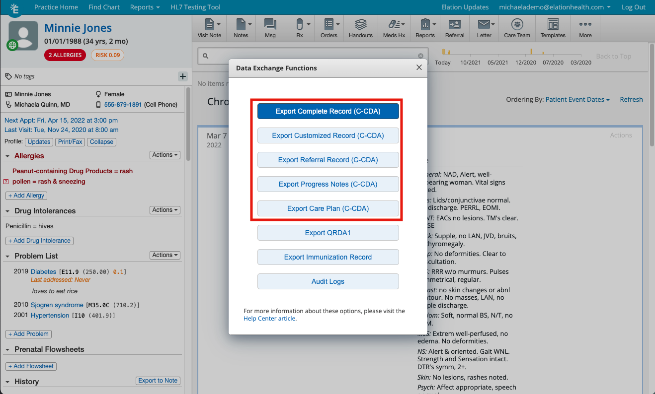 Patient Chart Guide- Sharing clinical care summaries with collaborating ...
