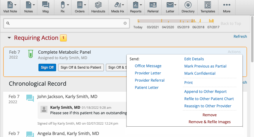 Patient Reports Guide- Receiving lab results from lab interfaces