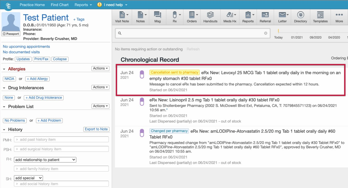 Prescriptions Guide- Managing electronic prescriptions sent to pharmacies