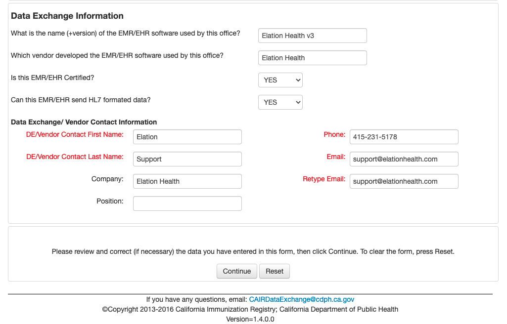 Electronically submit immunizations from the patient chart to ...
