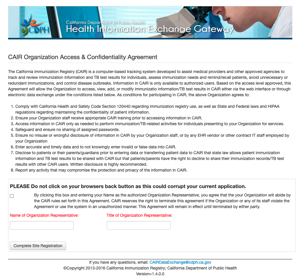 Electronically submit immunizations from the patient chart to ...