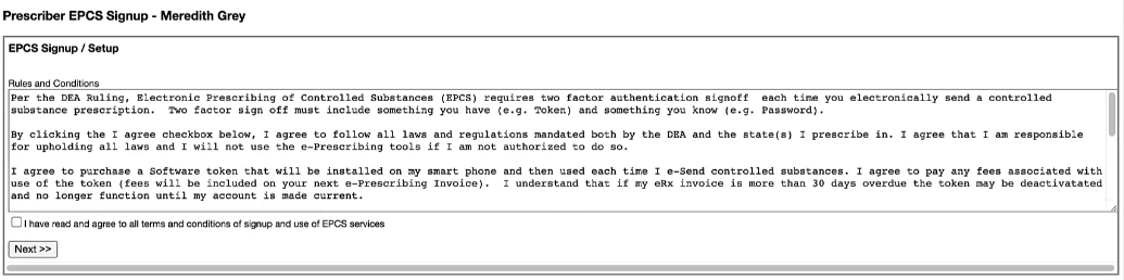 EPCS Sign Up Process Guide