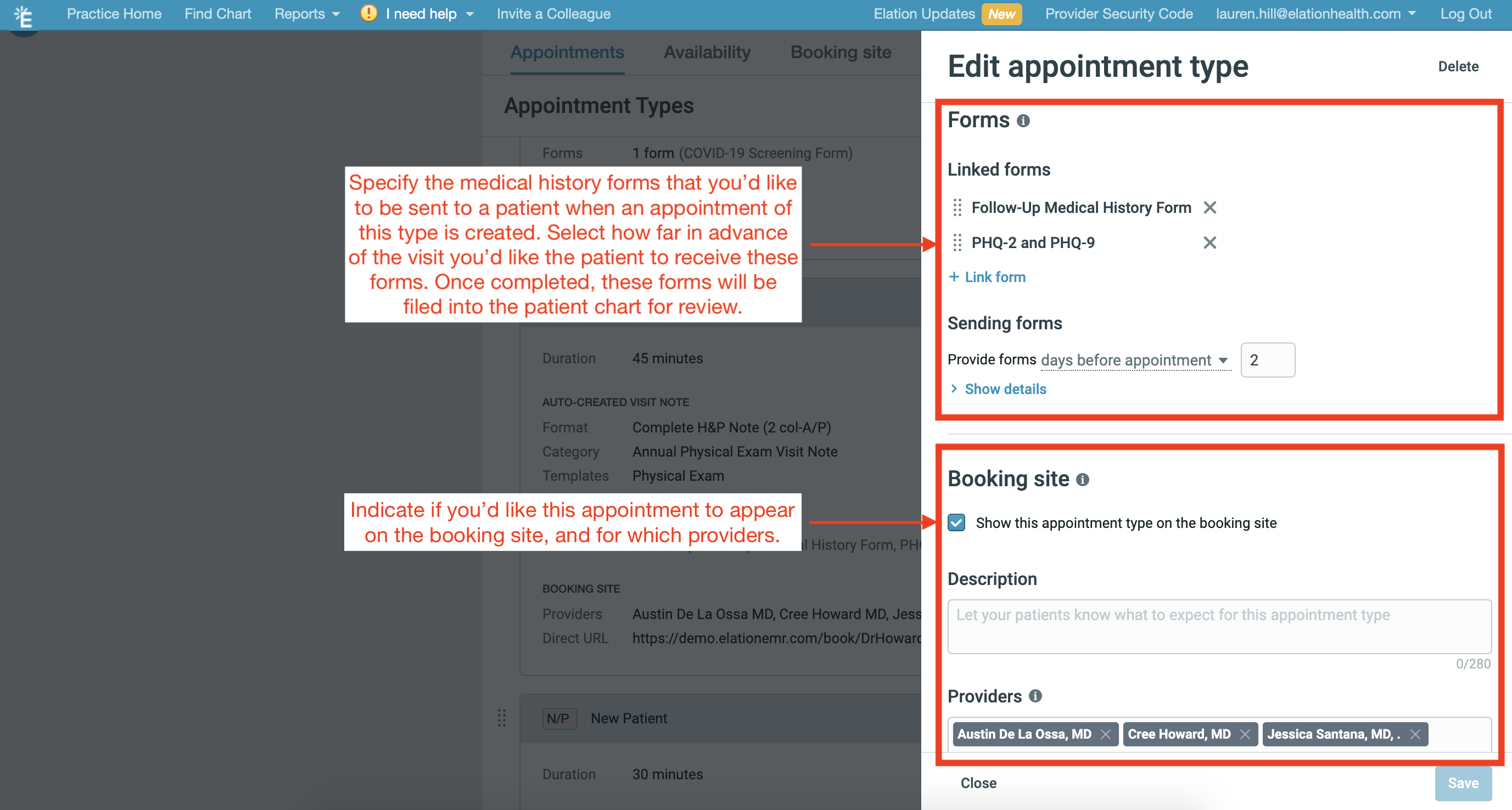Calendar Guide- How to set up the provider calendar