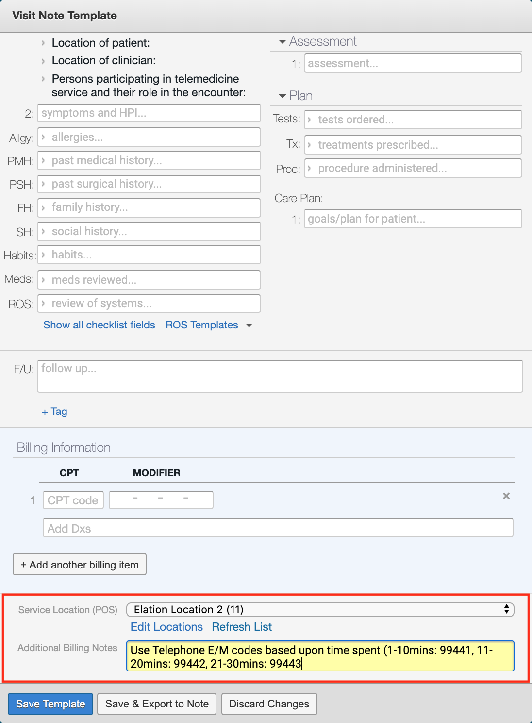 Visit Note Templates Guide