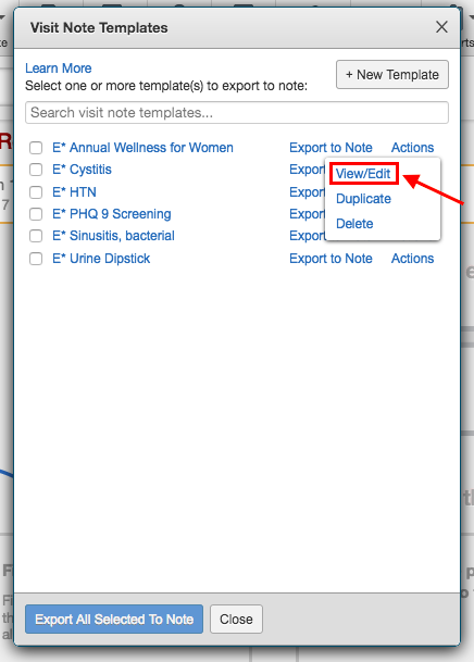 Visit Note Templates Guide