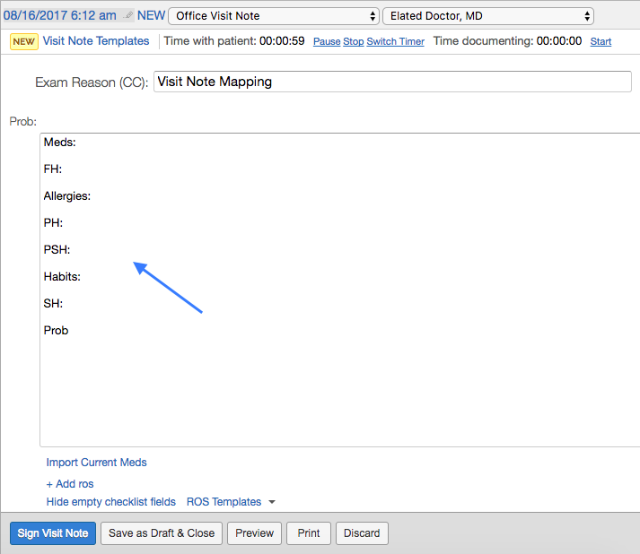 Visit Note Templates Guide