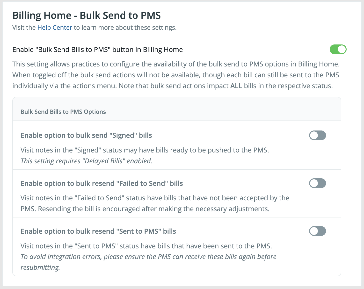 Billing Home Guide- A dashboard for managing your bills