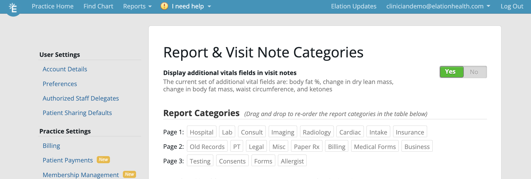 Report Categories Guide - Categorizing patient documents