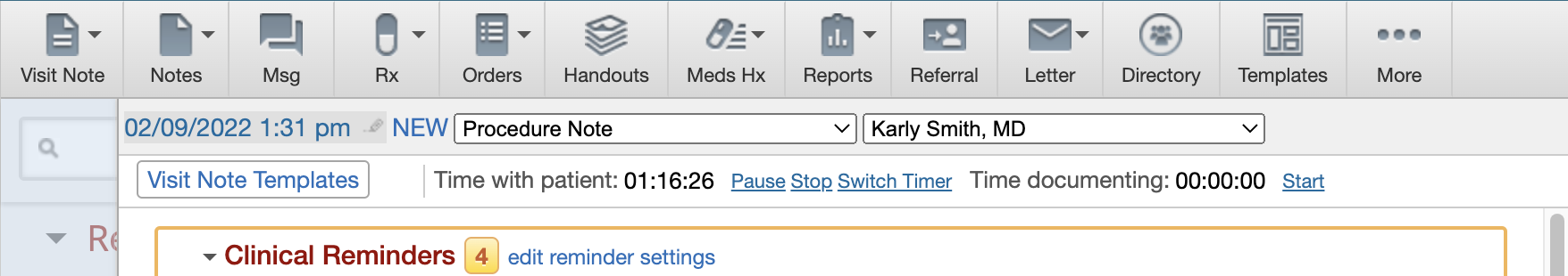 Visit Note Categories Guide