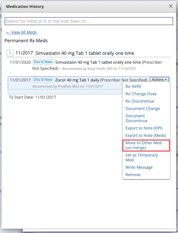 Medication List Management Guide - Managing a patient's medication history