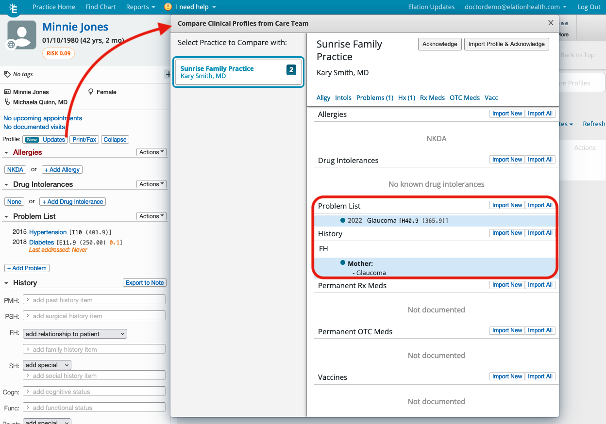 Patient Chart Guide- Using the Collaborative View to share patient charts