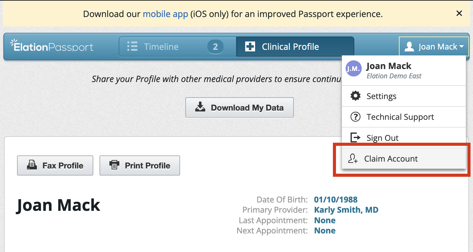 Elation Patient Passport Guide- How patients access multiple accounts ...