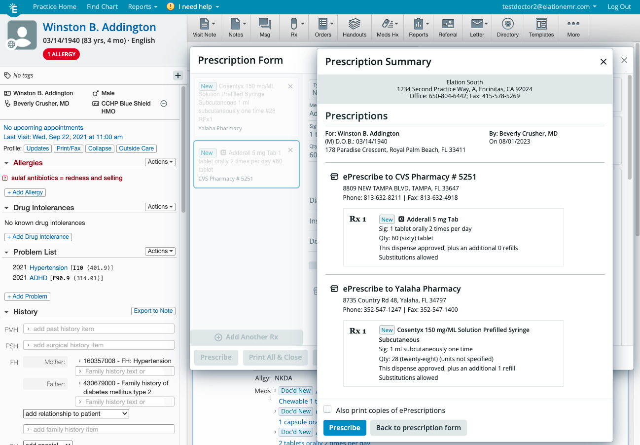 Prescription Form Guide - ePrescribing and ordering medications