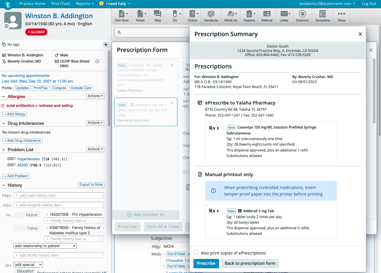 Prescription Form Guide - ePrescribing and ordering medications