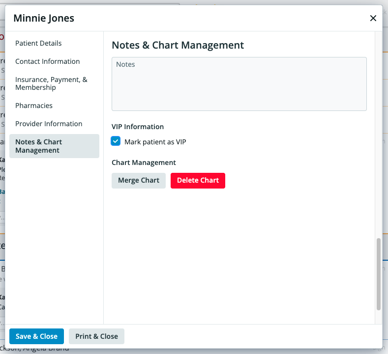 Patient Chart Guide - Marking charts as VIP for restricting access ...