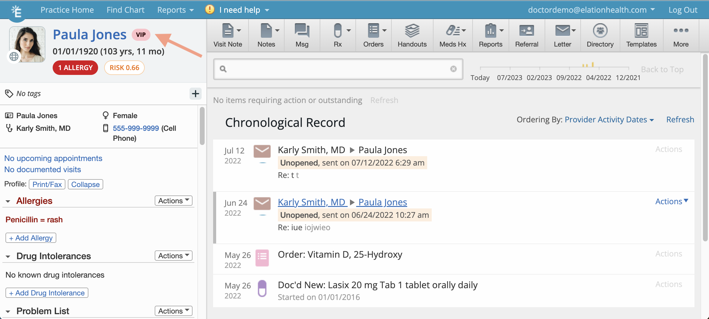 Patient Chart Guide - Marking charts as VIP for restricting access ...