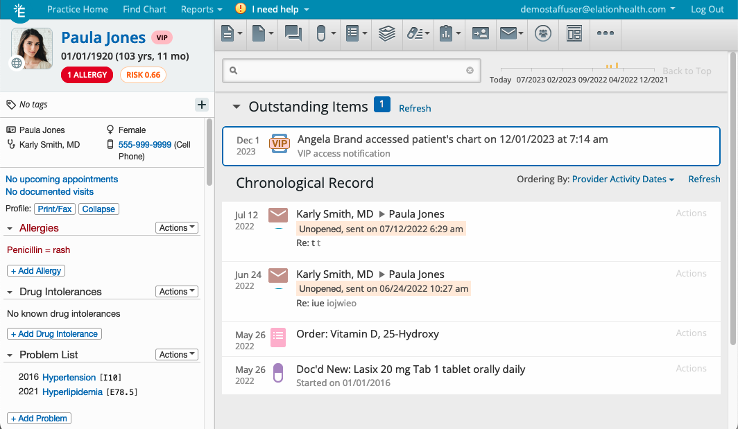 Patient Chart Guide - Marking charts as VIP for restricting access ...