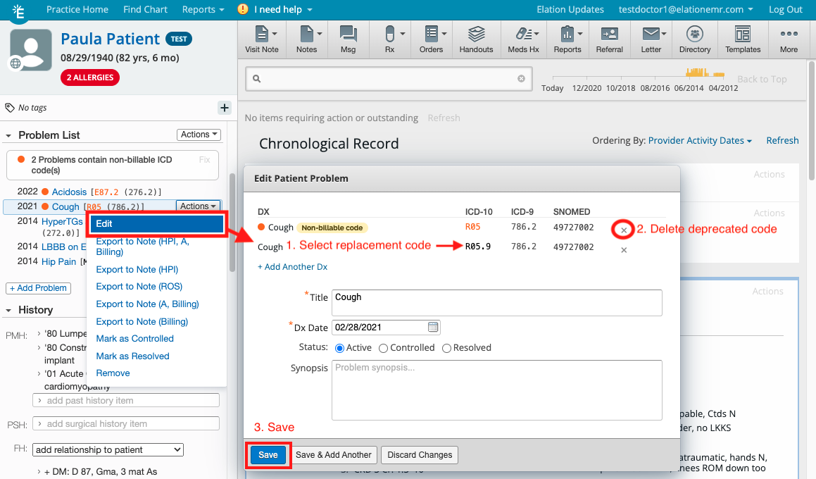 Coding Guide- Managing deprecated, non-billable ICD-10 codes