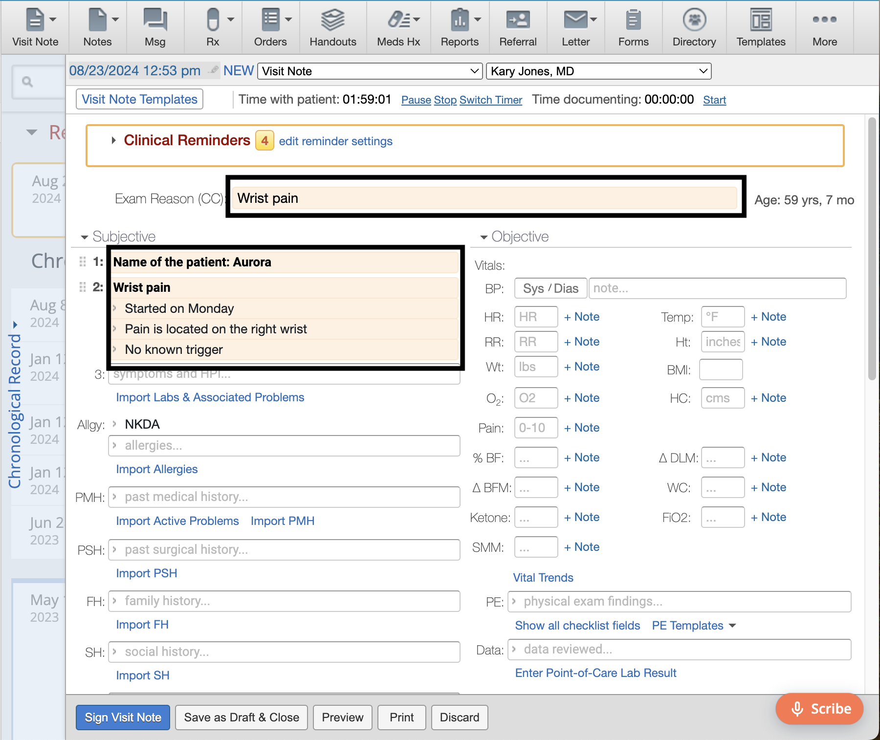 Note Assist Guide- Scribing visit notes in Elation EHR (Add-On)