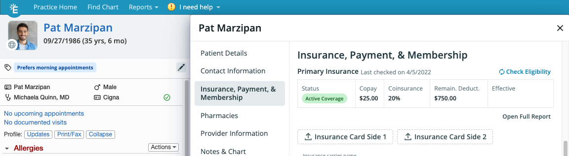 Real-time Eligibility Guide - Checking for patient's insurance ...