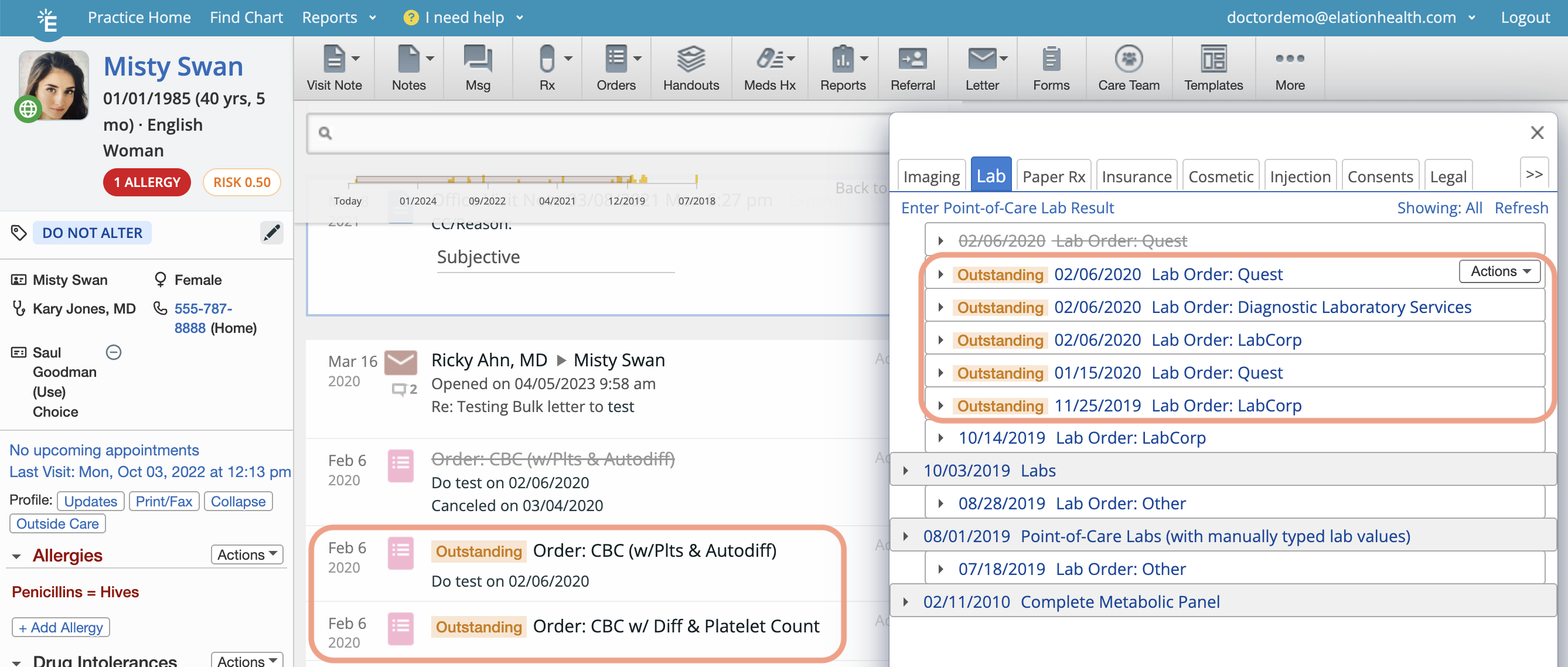 Orders Guide- Following up on outstanding orders & referrals
