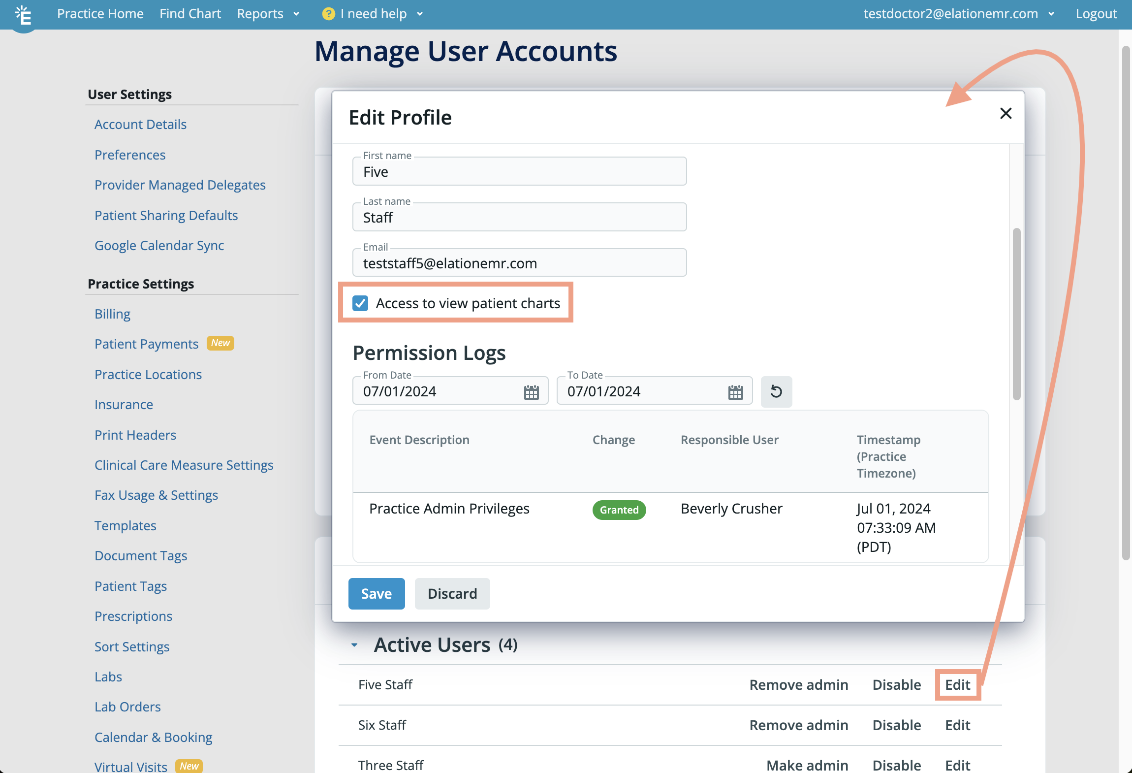 User Accounts Guide- Chart access permission control options (Premium)