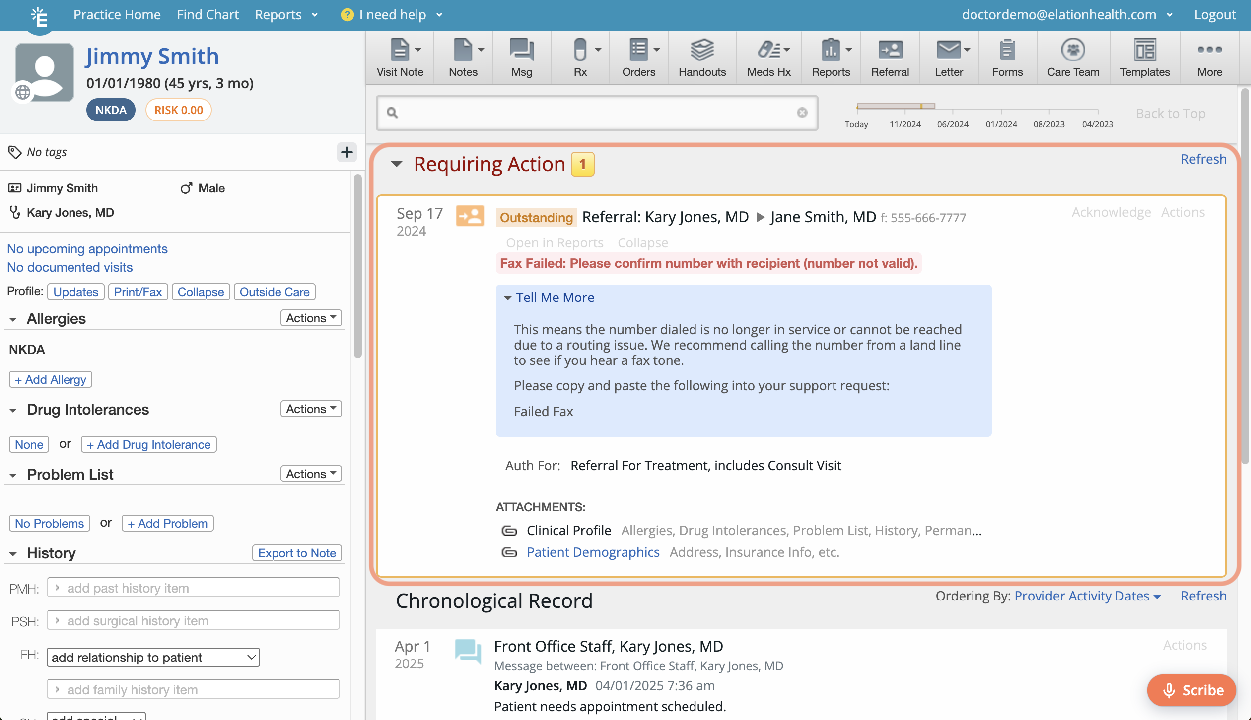 Letter & Referral Guide - Sending a fax
