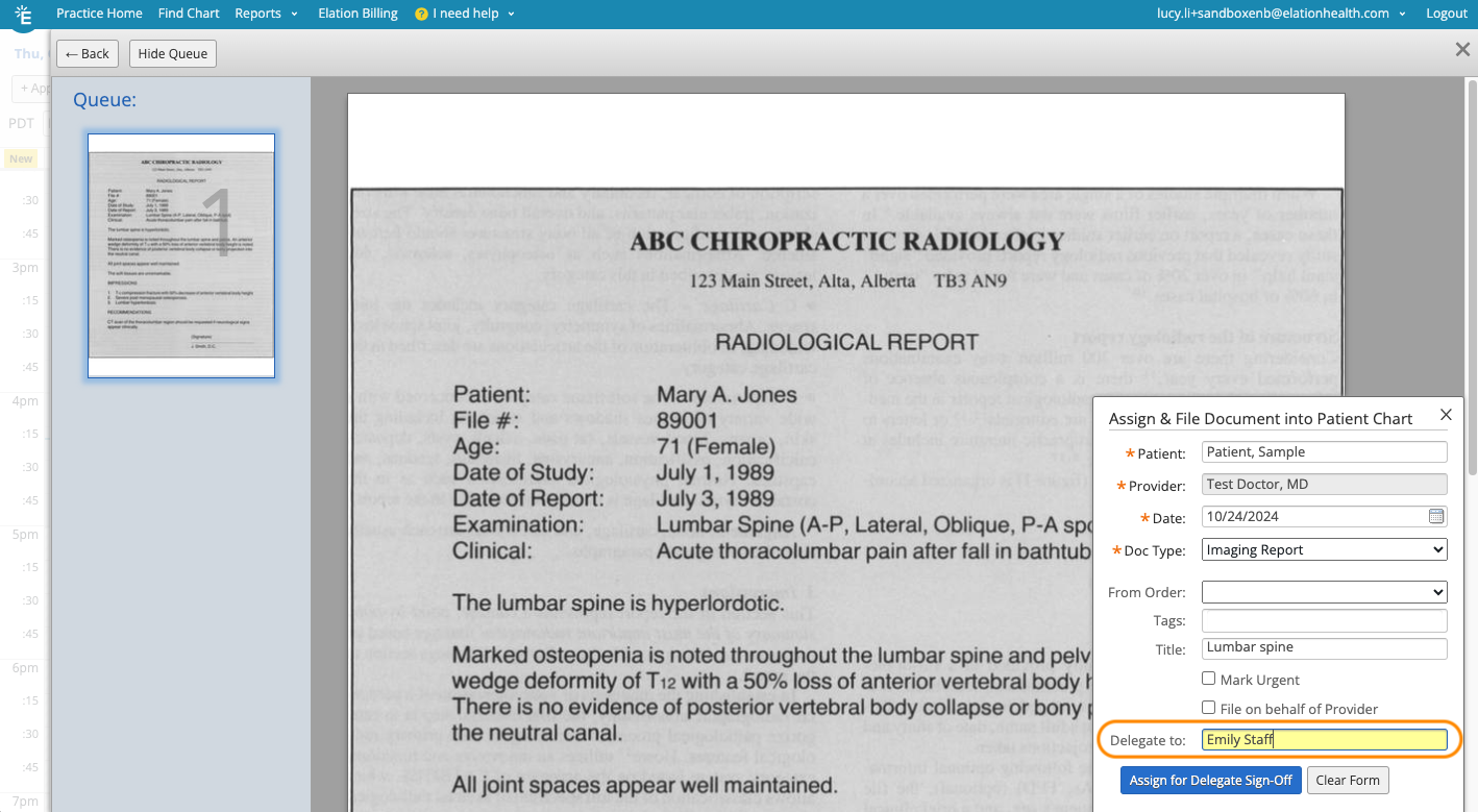 Fax Inbox Guide - Filing documents from the Fax Inbox into a patient's ...