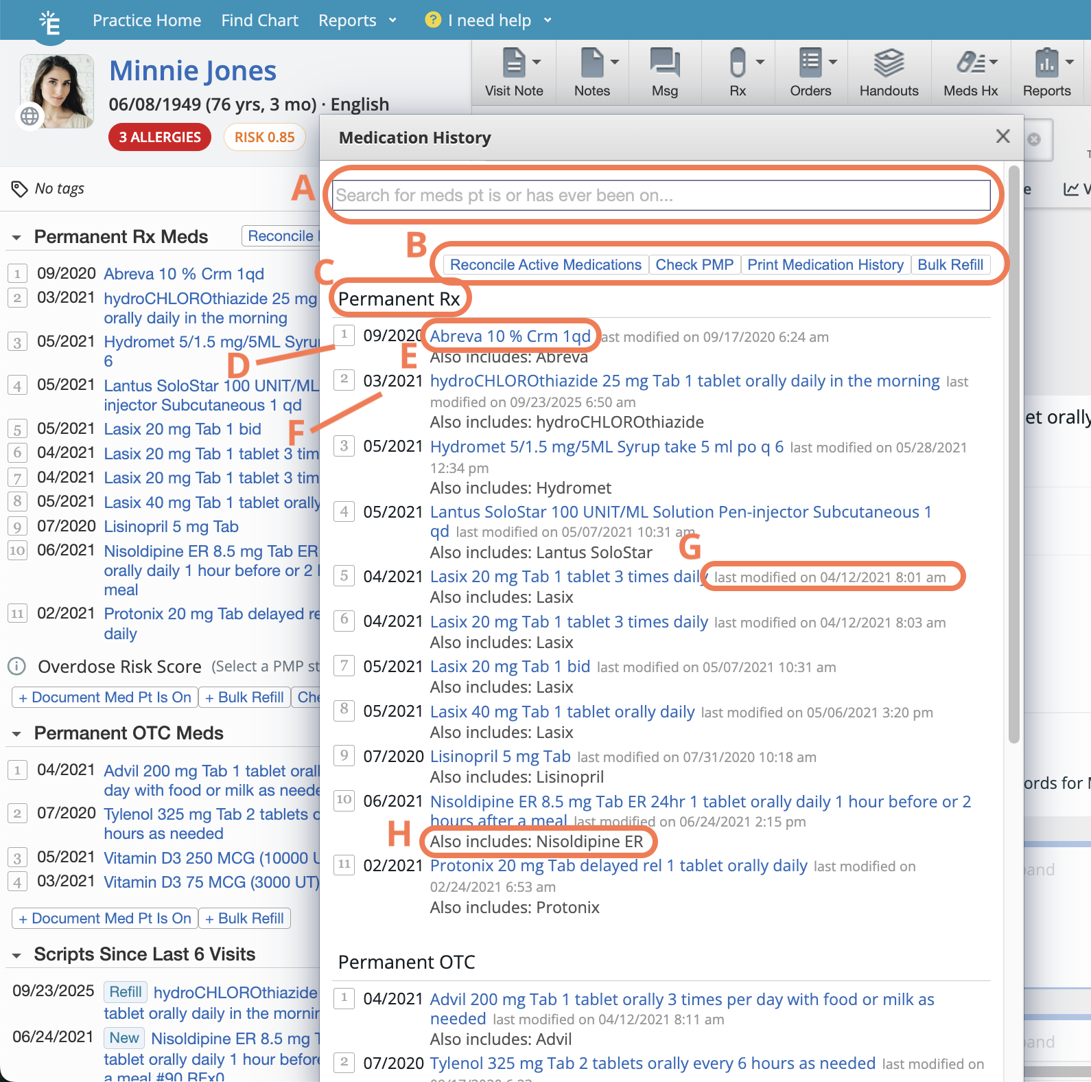 Medication List Management Guide - Managing a patient's medication history